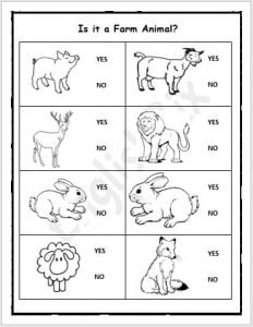 Farm Animals Activity Mini-Workbook for Kids - EnglishBix