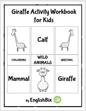 Giraffe Activity Printable Worksheets for Kids - EnglishBix