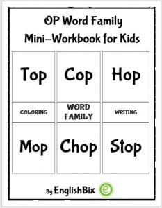 Word Family Worksheets & Printables - EnglishBix