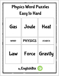 Physics Word Search Puzzles Printables - EnglishBix
