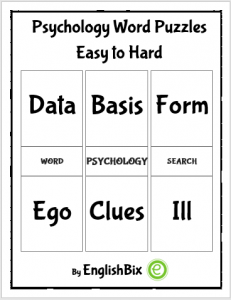 Psychology Word Search Puzzles Printables - EnglishBix
