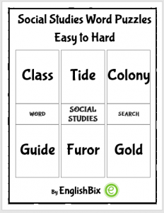Social Studies Word Search Puzzles - EnglishBix