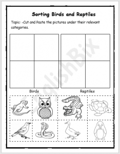 Reptiles and Amphibians Worksheets & Printables - EnglishBix