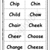 CH Words Flash Cards Printable - EnglishBix