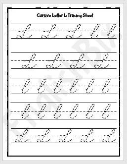 Cursive Letter L Images