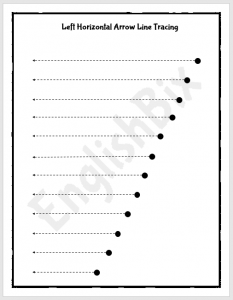 Horizontal Lines Tracing Worksheets - EnglishBix
