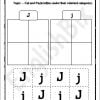 Letter J Cut and Paste Activity Worksheet - EnglishBix