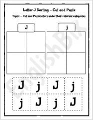 Letter J Worksheets & Printables - EnglishBix