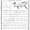 Letter U Tracing Writing Practice Worksheet - EnglishBix