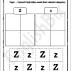 Letter Z Cut and Paste Activity Worksheet - EnglishBix