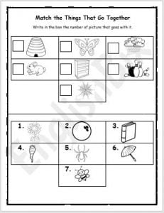Matching Things that Go Together Worksheet - EnglishBix