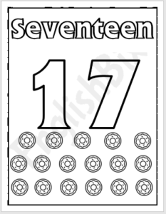 Number 17 Worksheets & Printables - EnglishBix