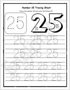 Number Tracing Worksheets & Printables - EnglishBix