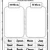 OO and EE Words Sorting Worksheet - EnglishBix