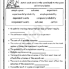 Probability Vocabulary Worksheet - EnglishBix