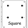 Square Dot to Dot Worksheet - EnglishBix