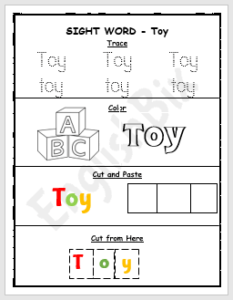 Toys Worksheets & Printables - EnglishBix