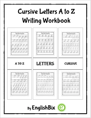 Cursive Letters A to Z Tracing Workbook - EnglishBix