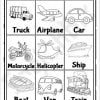 Transportation Vehicle Flashcards Printable - EnglishBix