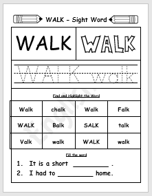 Sight Word Were Worksheet