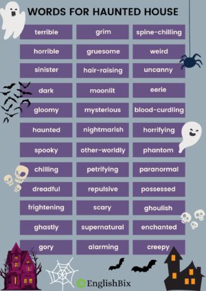 50+ Adjective Words to Describe a Haunted House - EnglishBix